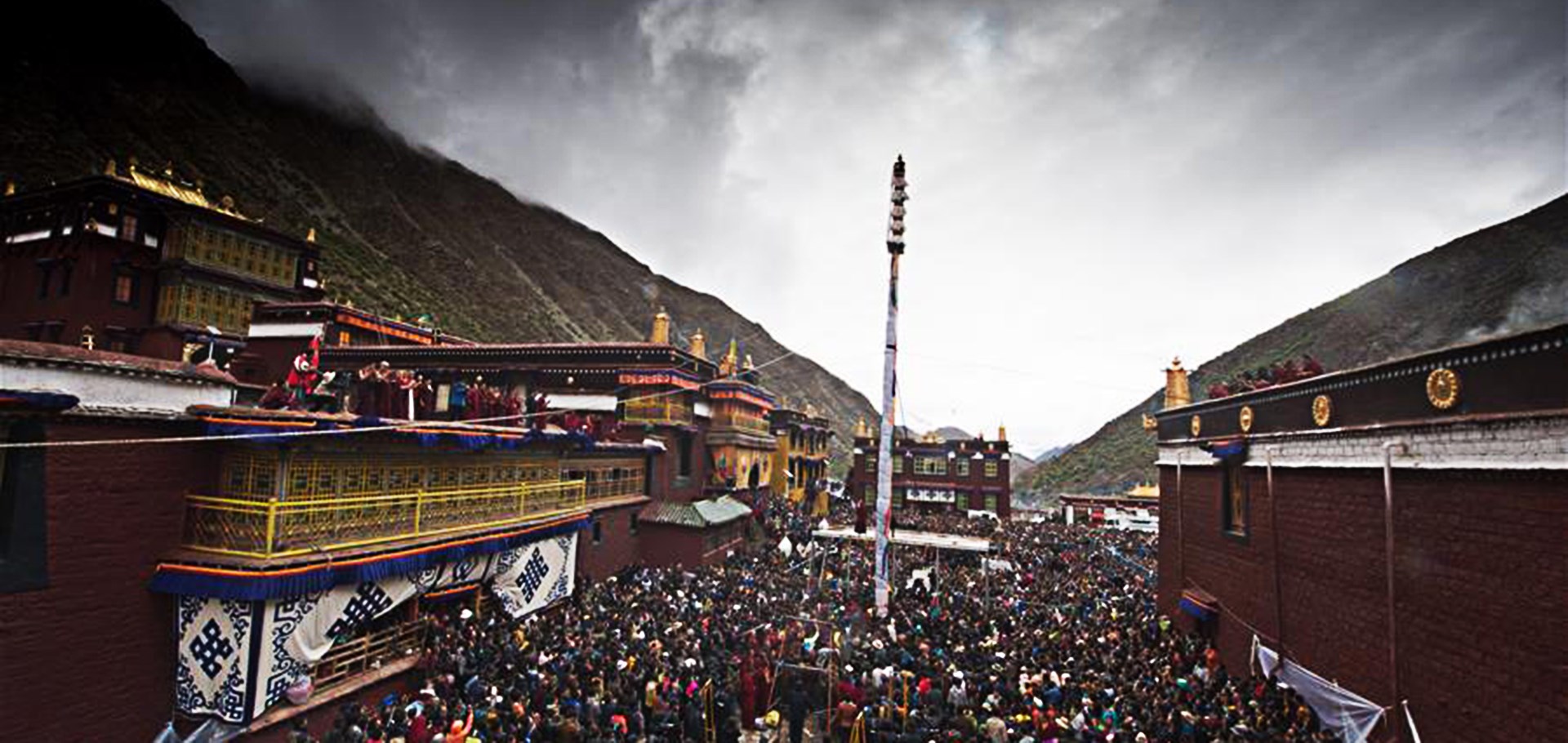 Rite of Erecting Prayer Flag Pole in Tsurpu Monastery